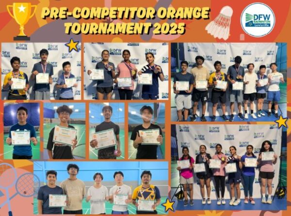 Plano Badminton Center | Pre-Competitor Orange Tournament 2025